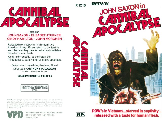 The Video Nasties Reviewed- Section 1- Day 10- Cannibal Apocalypse ...