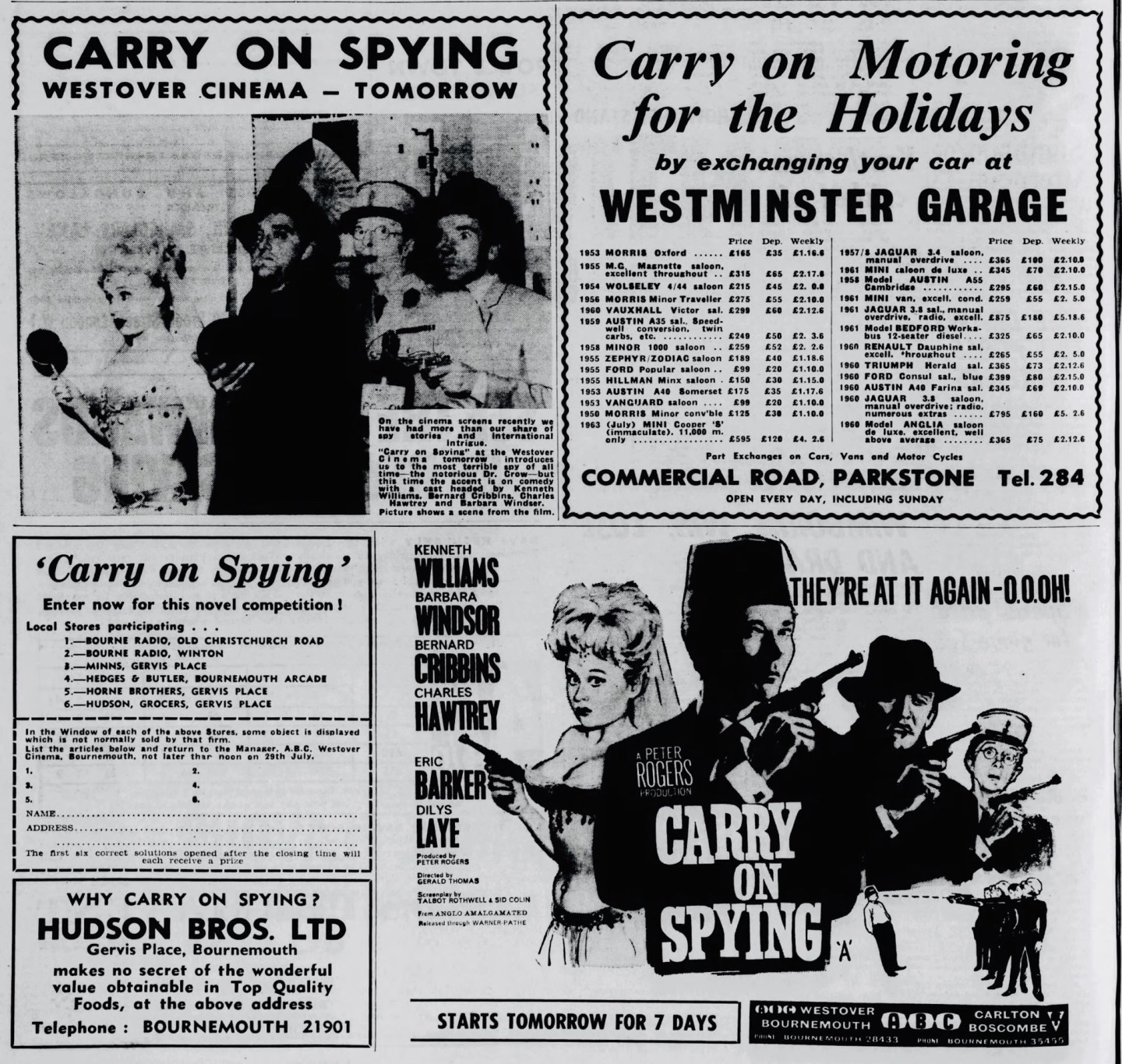 What A Carry On!- Day 9- Carry On Spying (1964) – Meathook Cinema