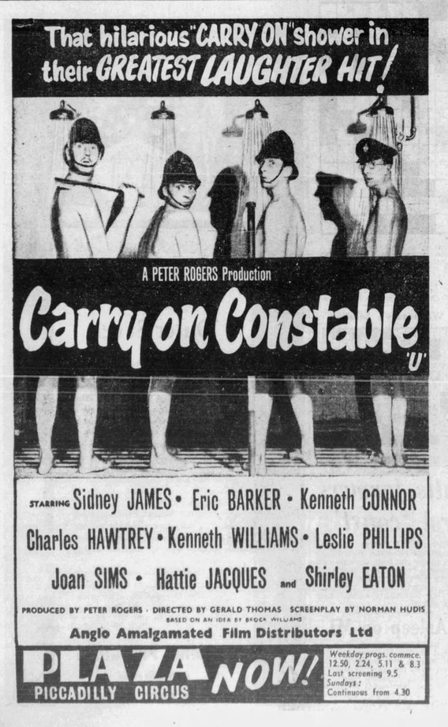 What A Carry On!- Day 4- Carry On Constable (1960) – Meathook Cinema